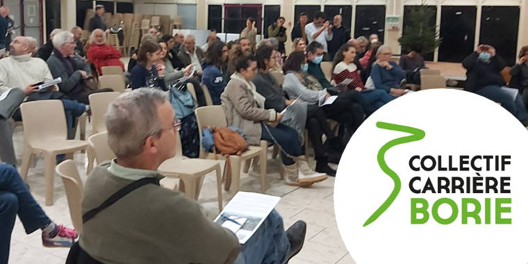 Réunion du collectif de la carrière Borie
