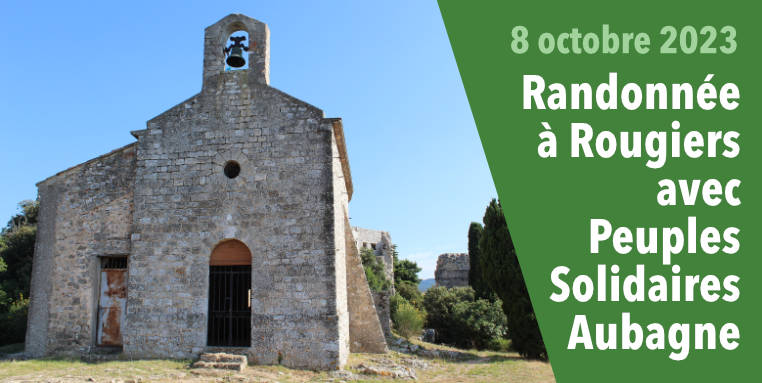 Le 8 octobre 2023 : randonnée culturelle à Rougiers